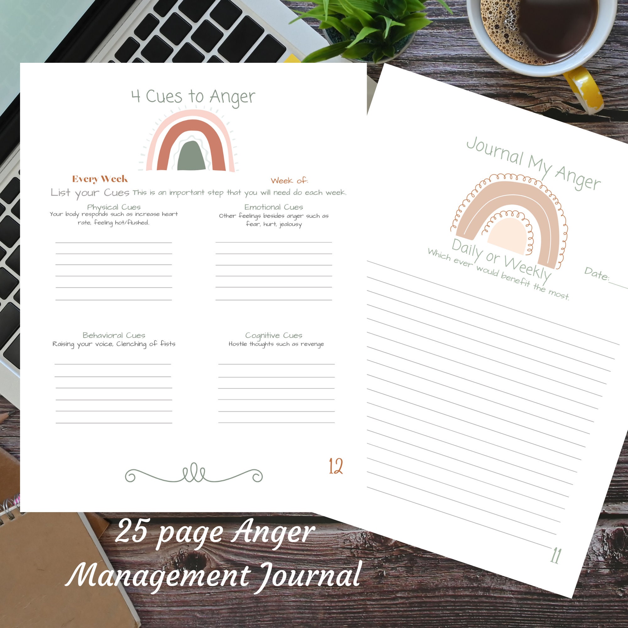 Anger Management Mental Health Journal Irritability - Etsy