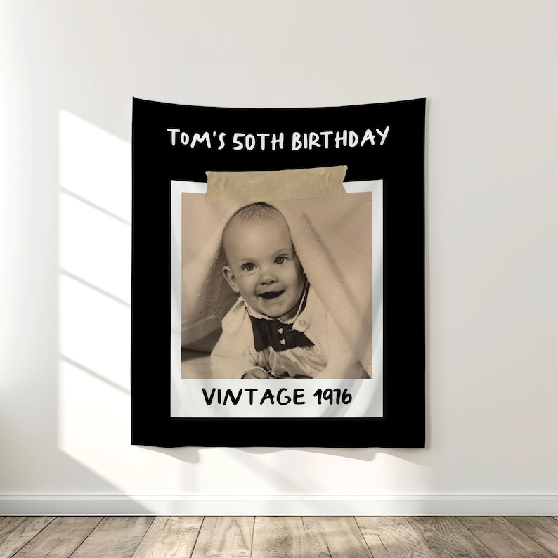 Custom 60th Birthday Banner, Vintage 60th Birthday Banner, 60th ...