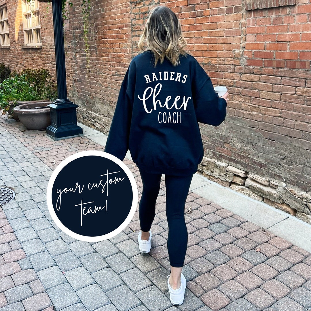 Cheer Coach Sweatshirt, Custom Cheer Coach Sweatshirt, Game Day Apparel ...