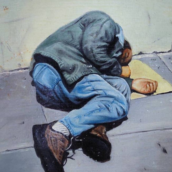 Homeless Man - Etsy