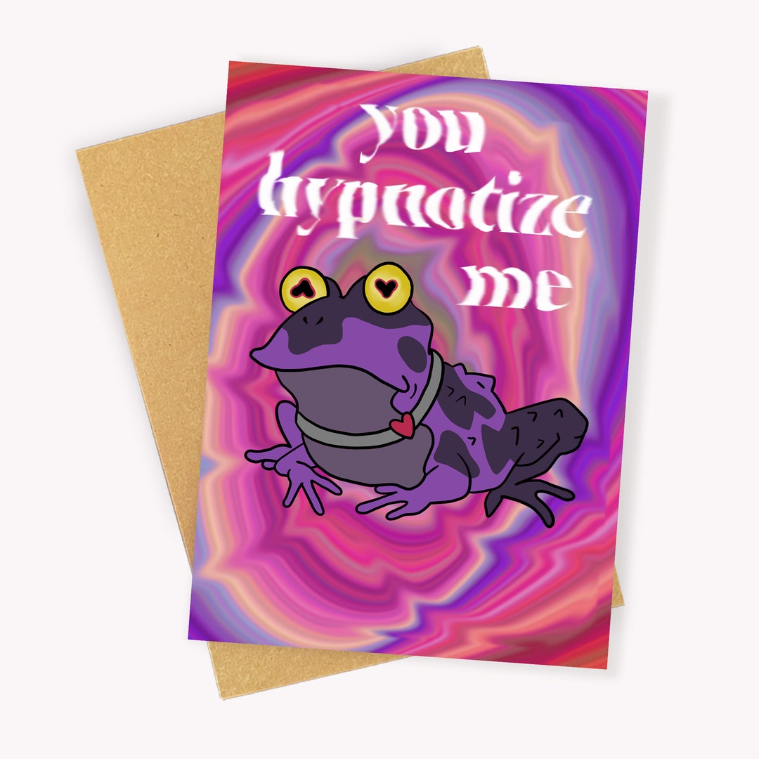 Hypnotize Toad Greeting Card - Etsy