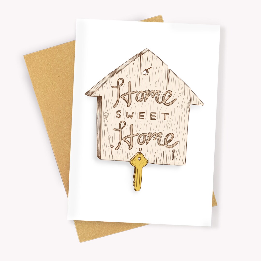 New Home Sweet Home Greeting Card - Etsy
