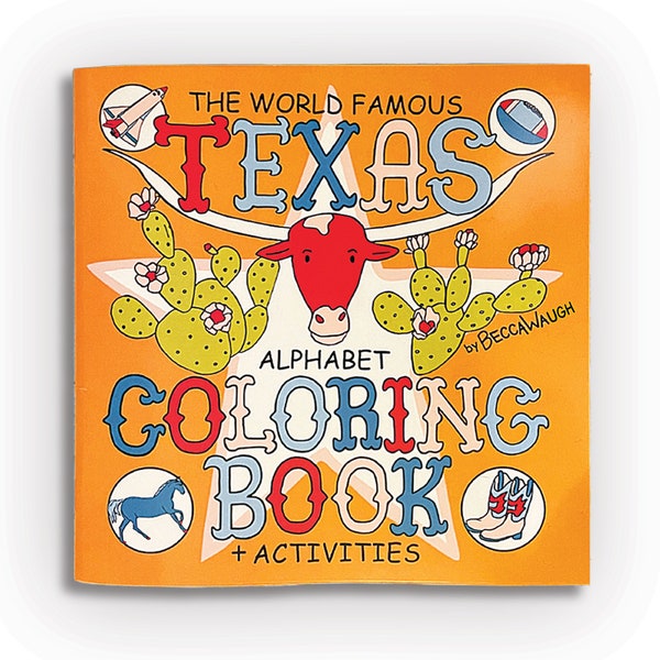 Texas Coloring Book - Etsy