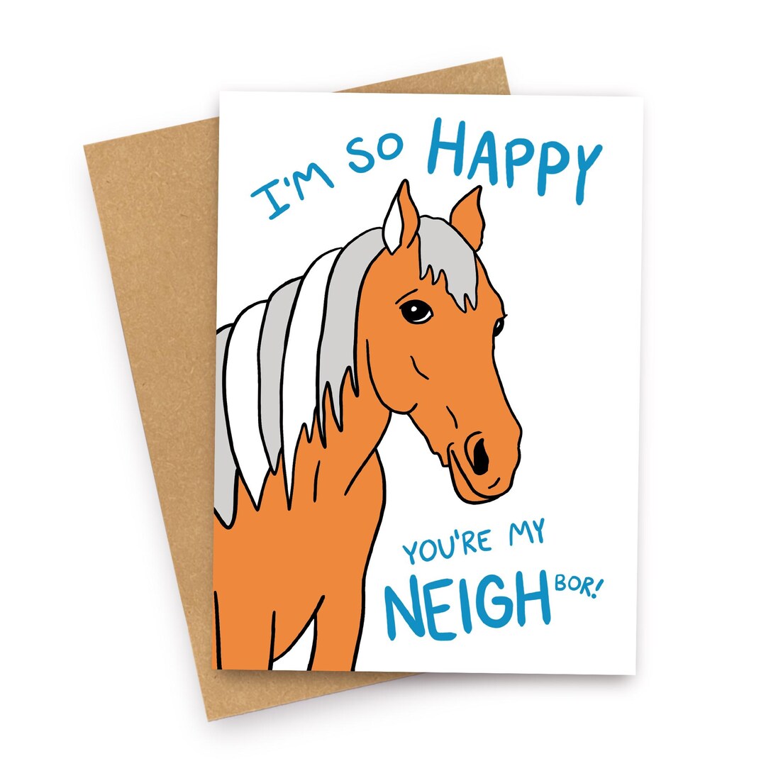Happy Neighbor Greeting Card - Etsy