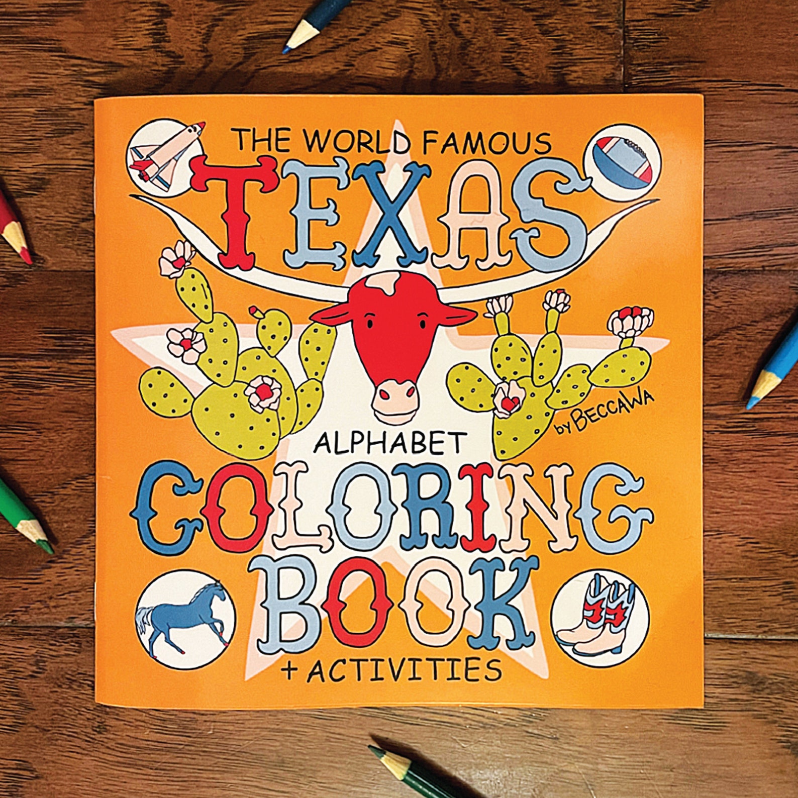 Texas Alphabet Coloring Book | Etsy