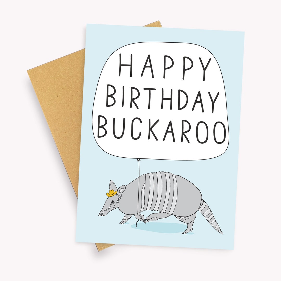 Happy Birthday Buckaroo Card - Etsy