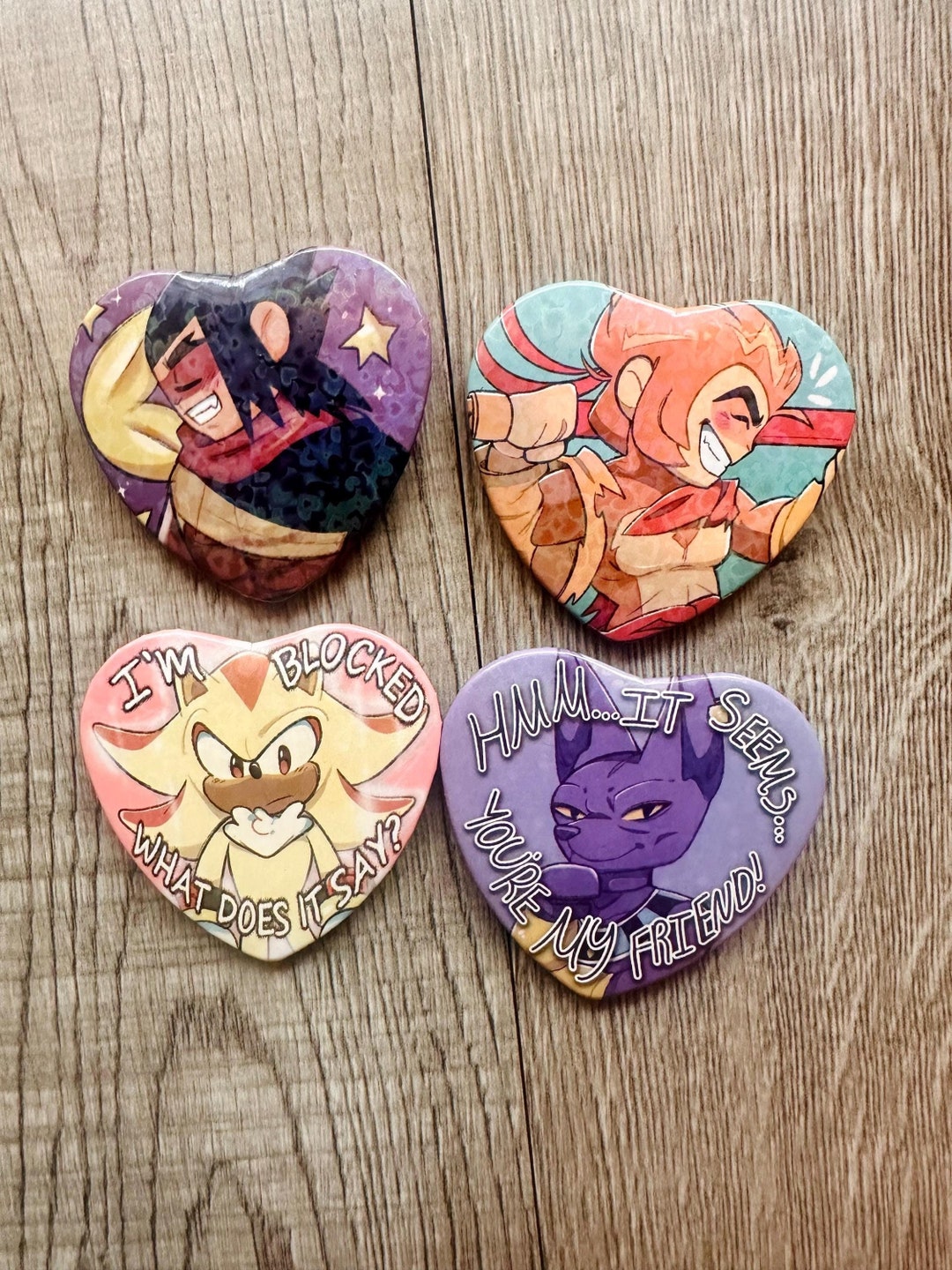 Heart Buttons 0.1 - Etsy
