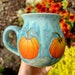 Handmade Hand Painted Pumpkin Ceramic Coffee Tea Mug - Etsy