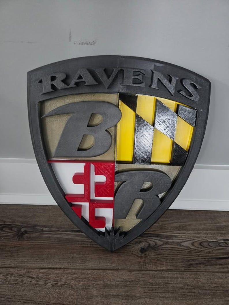 Ravens 3D Printed Shield - Etsy