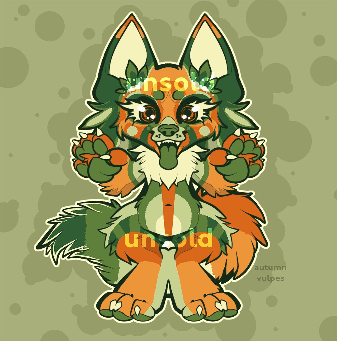 DIGITAL Chibi Adopt Wolf Dog Anthro Cute Fursona Furry Adopts ...