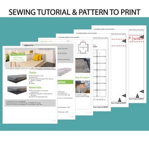 Twin Daybed Cover Sewing Pattern, Bed Swing Pillows DIY, Porsch Swing ...