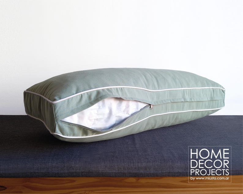 Backrest Cushion Sewing Pattern PDF | DIY Piped Pillow Cover Tutorial ...