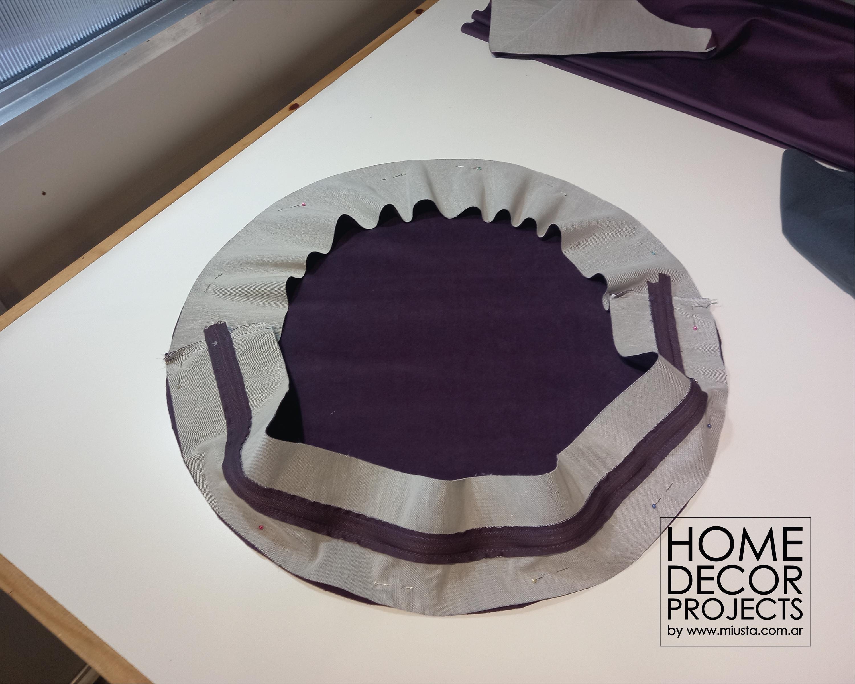 DIY Pouf Floor Cushion Sewing Pattern, Meditation Round Seat or Floor ...