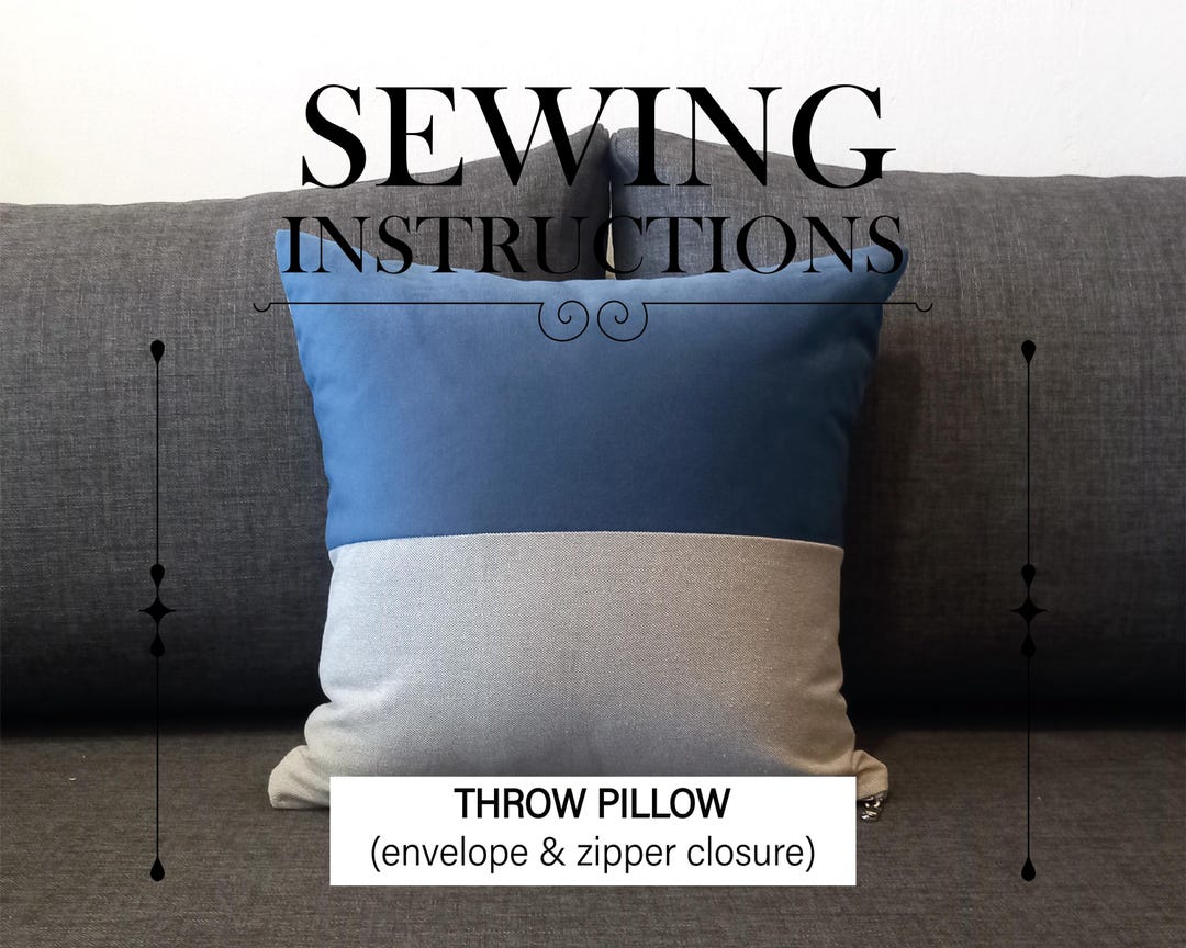 Patchwork Cushion Cover Sewing Pattern - Quilted Decorative Pillow With ...