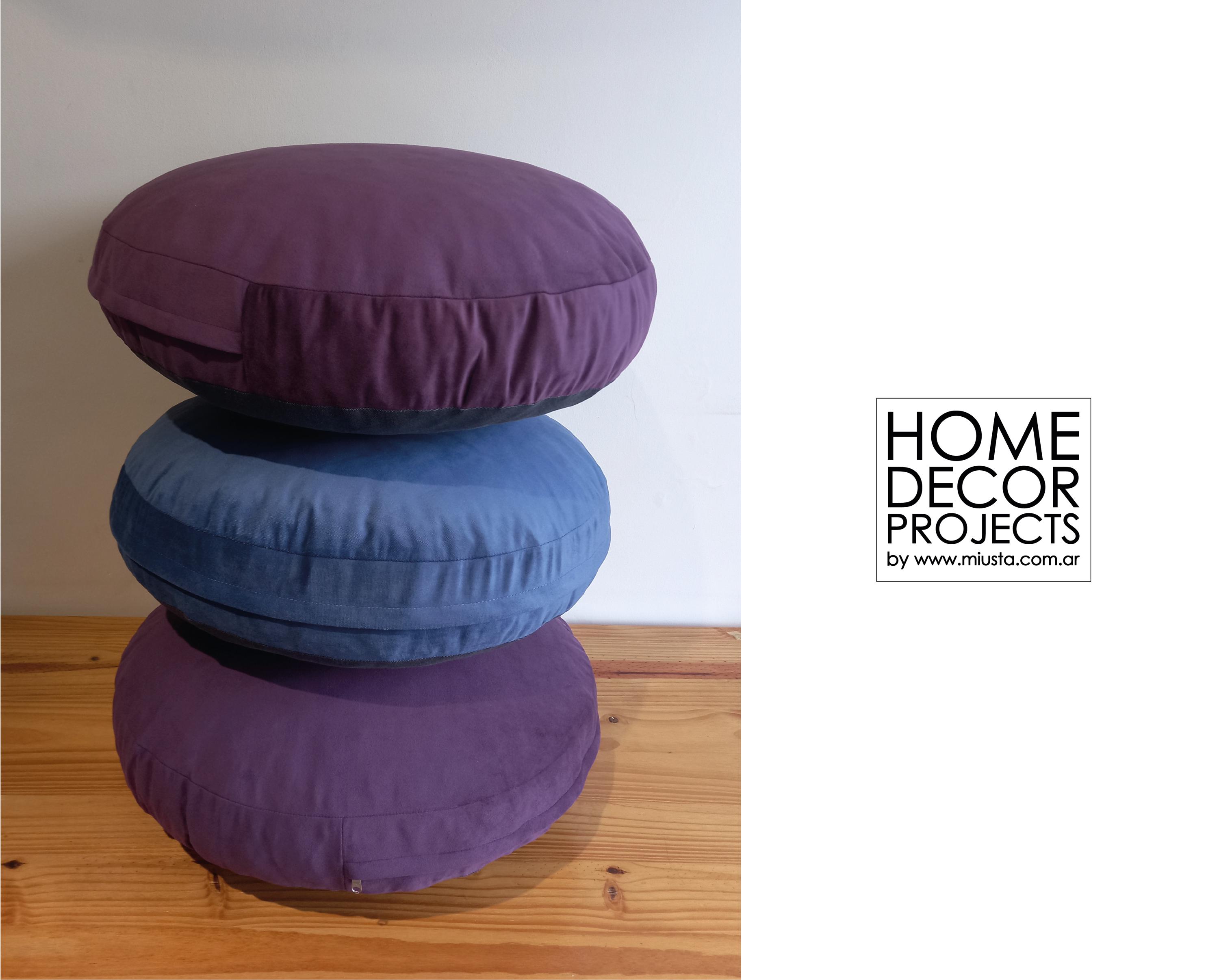 DIY Pouf Floor Cushion Sewing Pattern, Meditation Round Seat or Floor ...