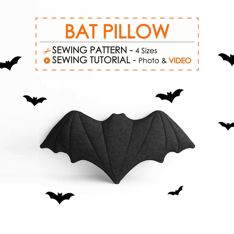 Bat Pillow - Etsy