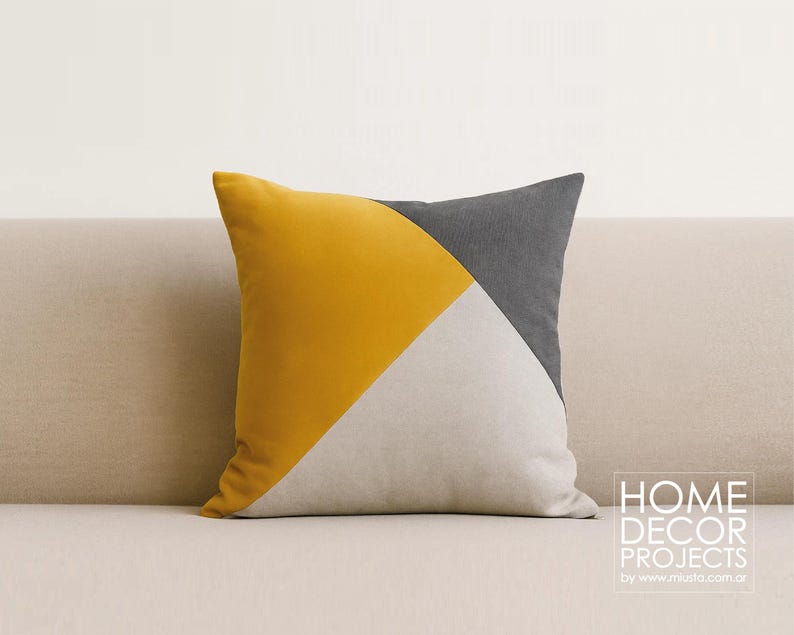Patchwork Throw Pillow Pattern, DIY Envelope Pillow PDF Tutorial ...
