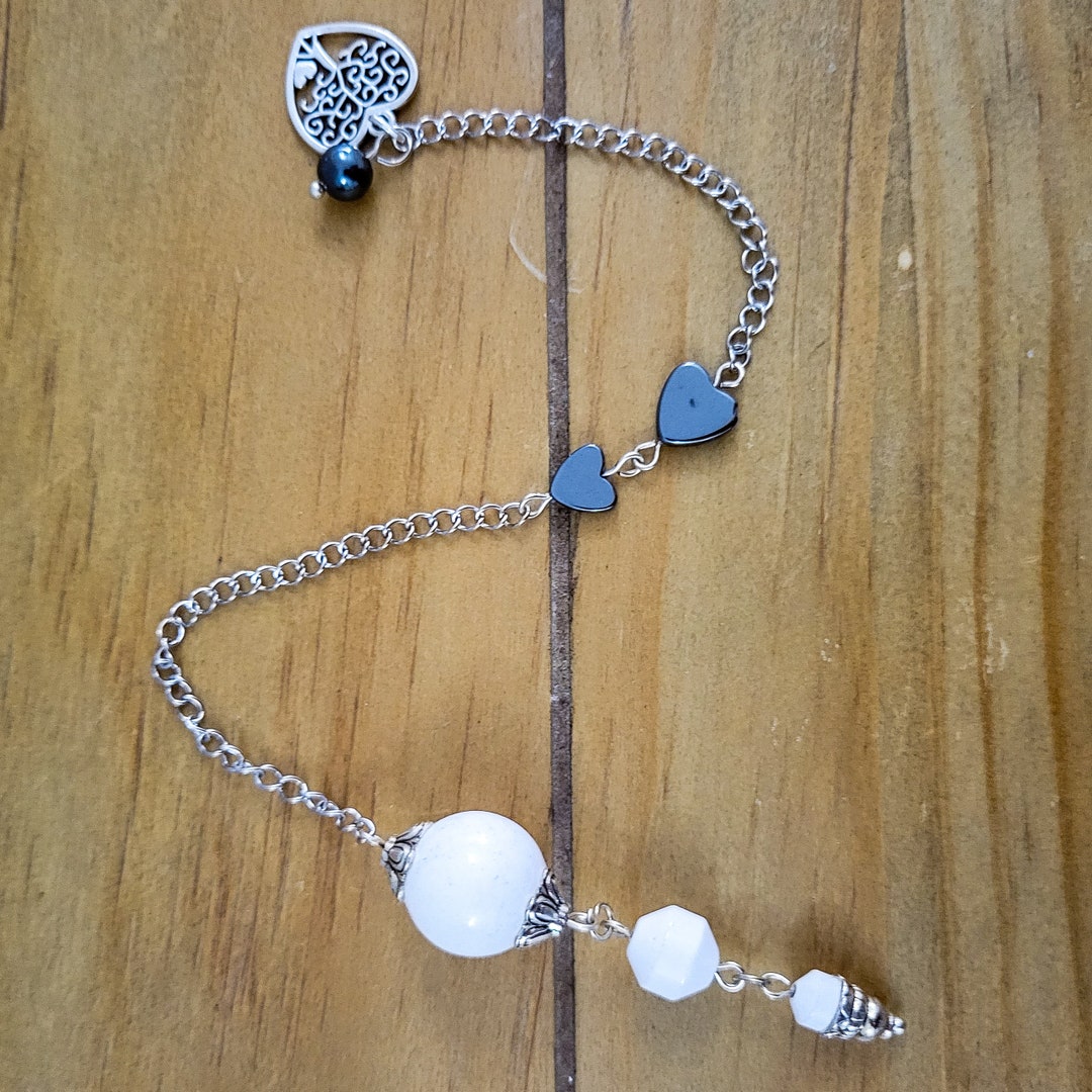 Deconstructed Pendulum Pendulum for Divination White Marble and ...