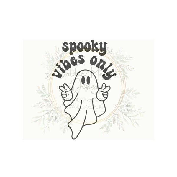 Spooky Ghost Peace Sign Svg - Etsy