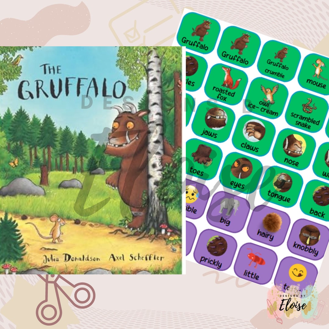 The Gruffalo Julia Donaldson Colourful Semantics Pack Build a Sentence ...