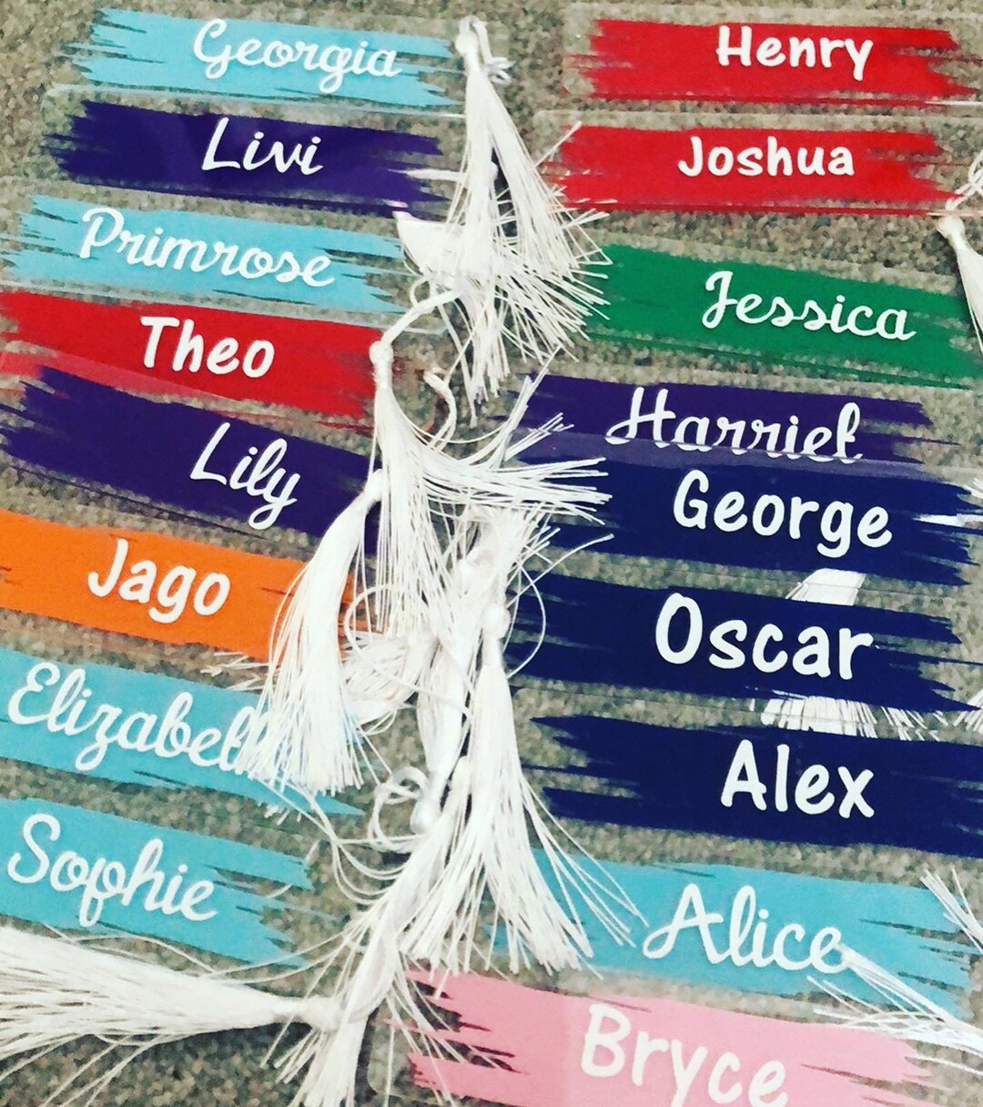 Personalised Bookmarks for Children Class Gift Christmas End of Term ...