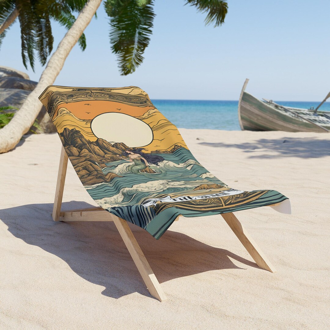 The Beach, Tarot Beach Towel, Tarot Card Design, Summer Towel, Beach ...