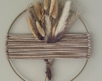 Dried Floral Boho Wreath Eucalyptus, Bunny Tails Free Shipping More ...