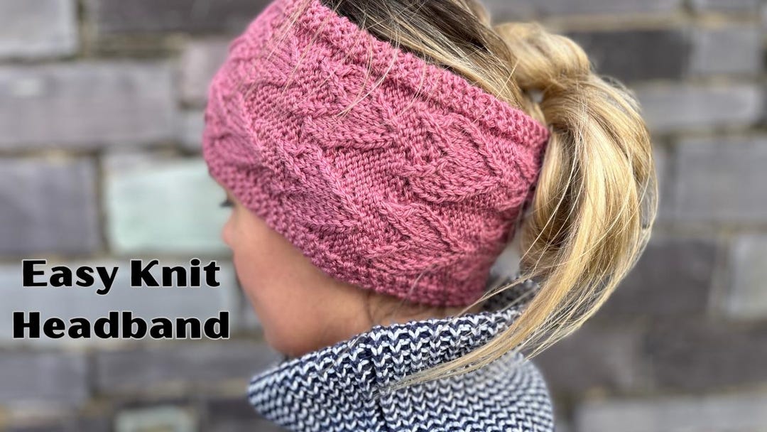 Cwtch Heart Headband Knitting Pattern, Easy Knitting Pattern, Faux ...