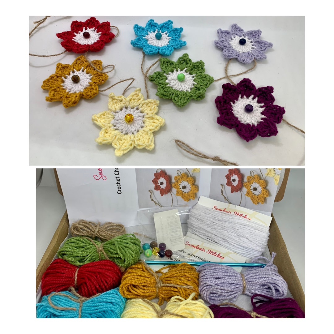Chakra Crochet Kit Crochet Flower Kit Crochet Garland Kit - Etsy