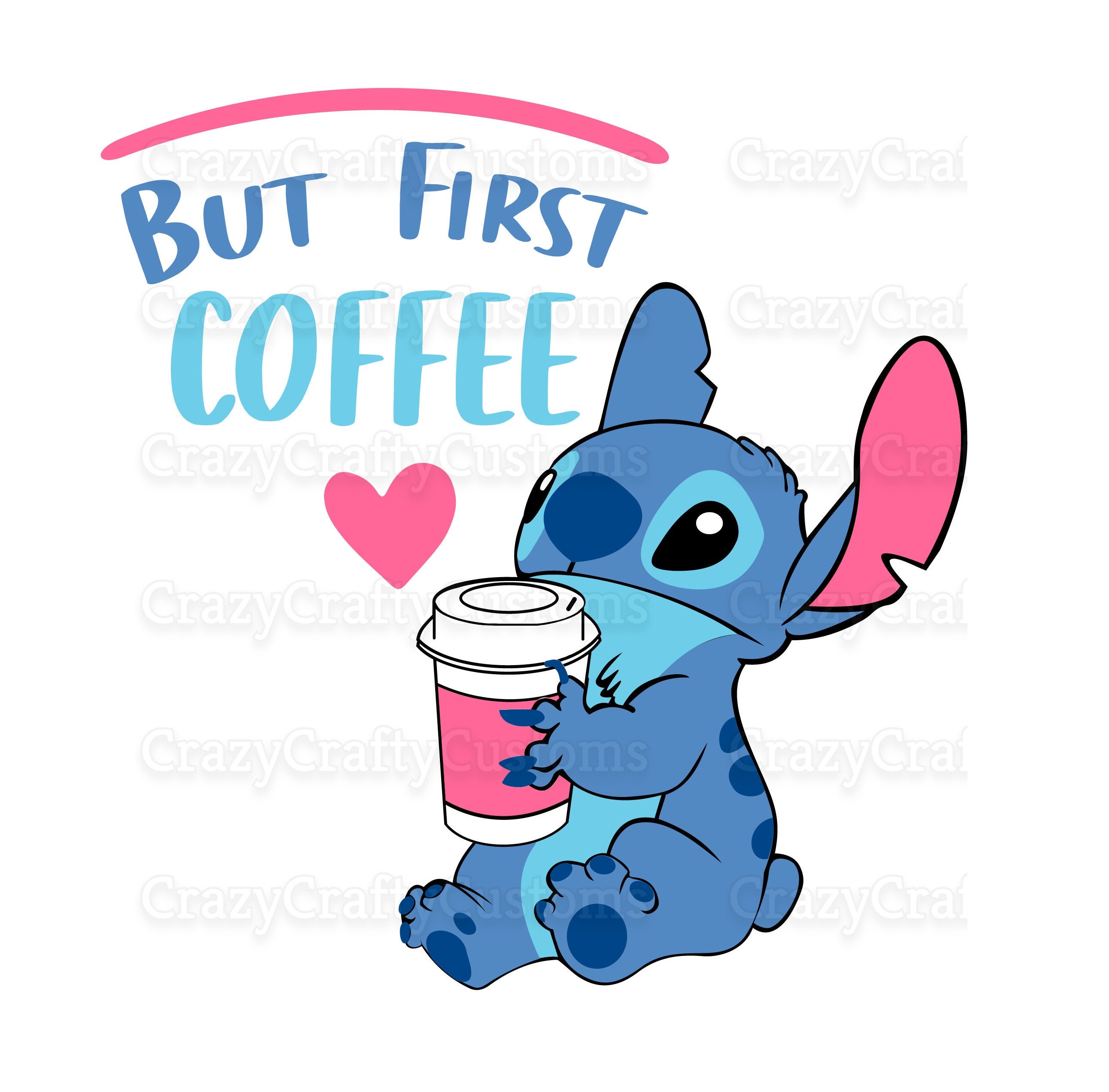 Stitch Clipart, Lilo and Stitch Movie, Stitch Decor, but First Coffee ...