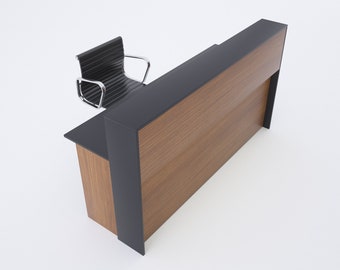 Walnut Reception Desk - Etsy
