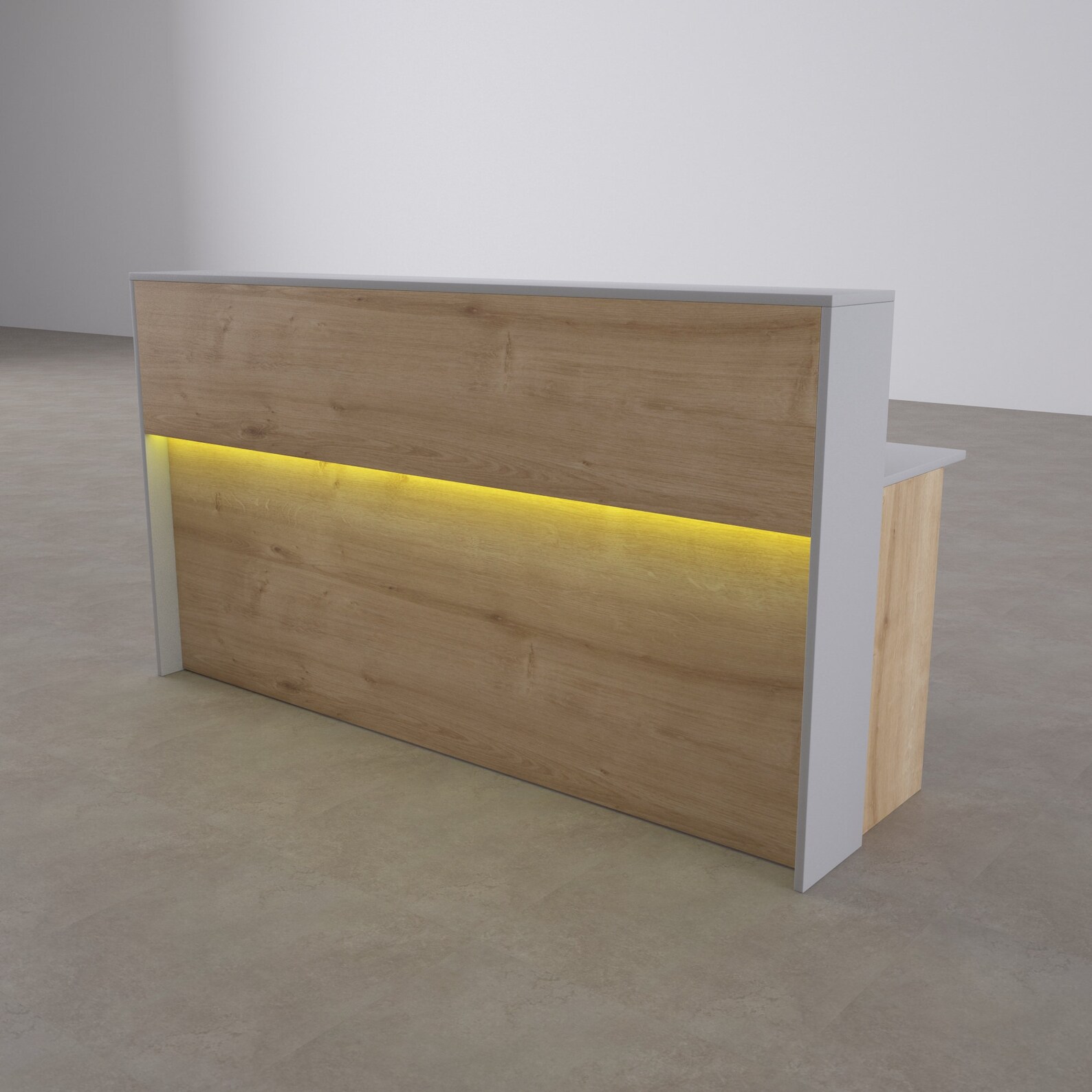 Reception Desk Model 8 White-oak Reception Desk Custom - Etsy