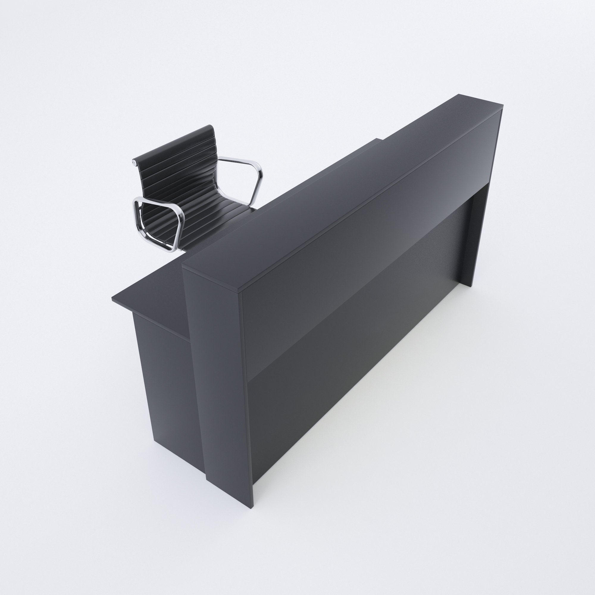 Reception Desk Model 8, Anthracite Reception Desk, Custom Reception ...