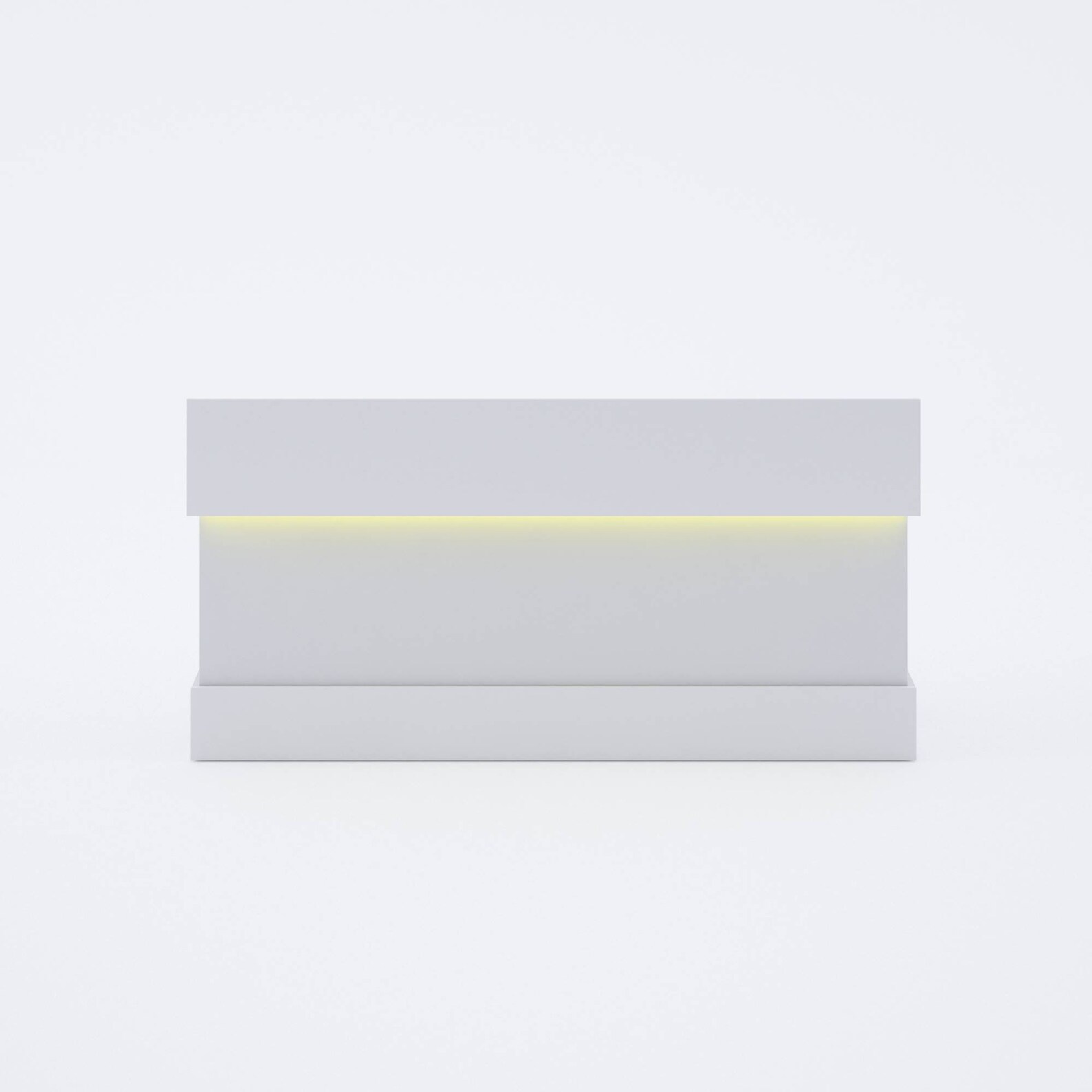 Reception Desk Model 1 White-white, White Reception Desk, Custom ...