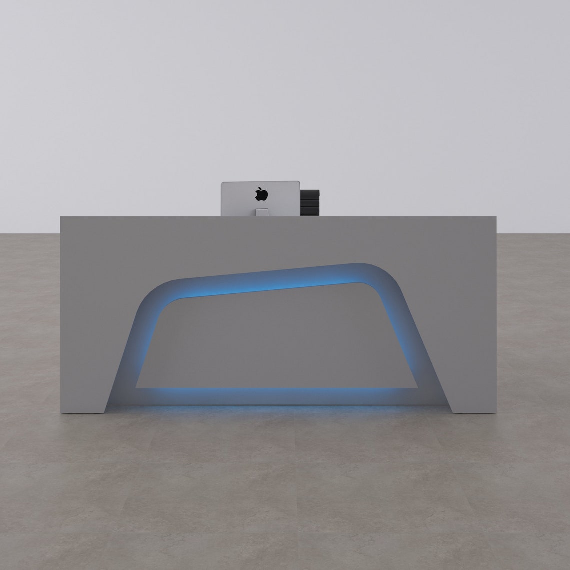 Reception Desk Model 2 White, Office, Custom Reception Desk, Office ...