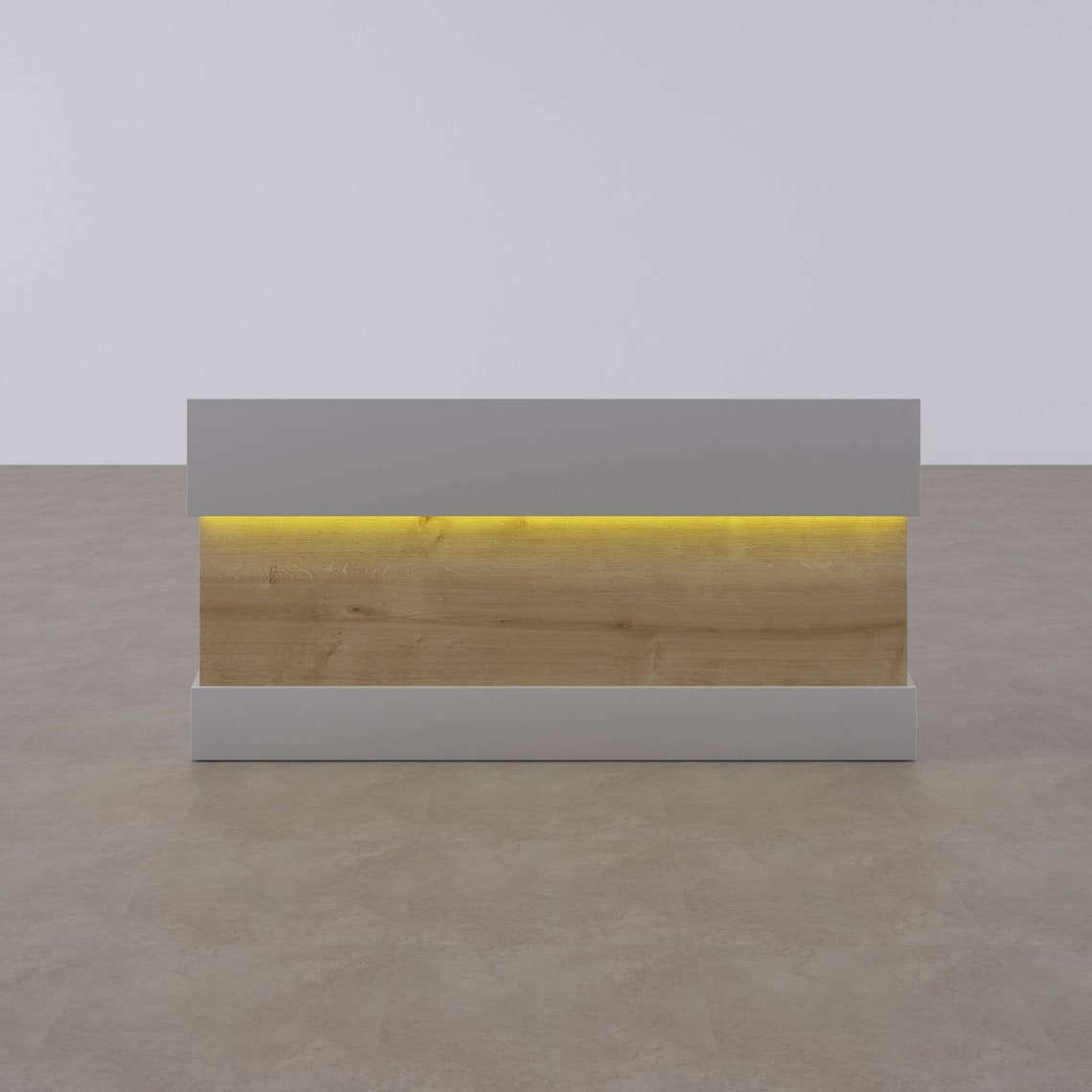 Reception desk model 1 oak-white Custom Reception Desk | Etsy