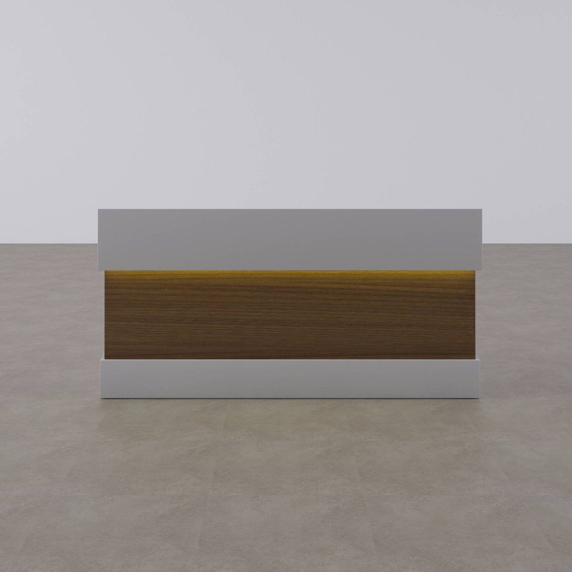 Reception desk model 1 walnut-white Custom Reception Desk | Etsy