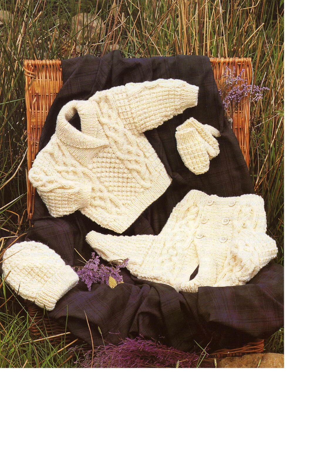 Arran Aran Knitting Pattern Set for Babies and Children - Etsy