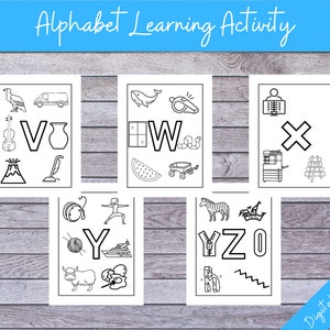 Alphabet Learning Activity | ABC Alphabet Coloring Pages | Homeschool ...
