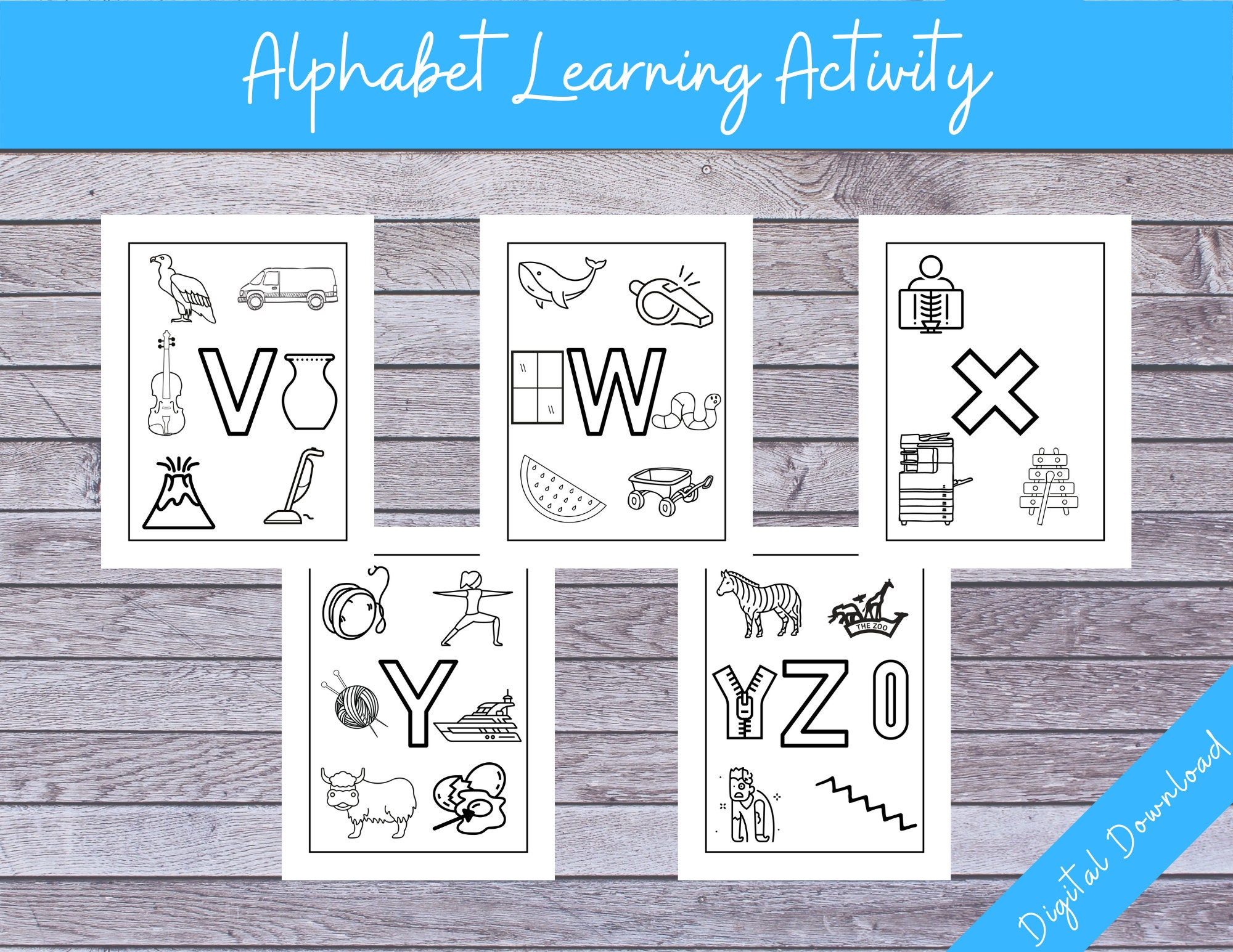 Alphabet Learning Activity | ABC Alphabet Coloring Pages | Homeschool ...