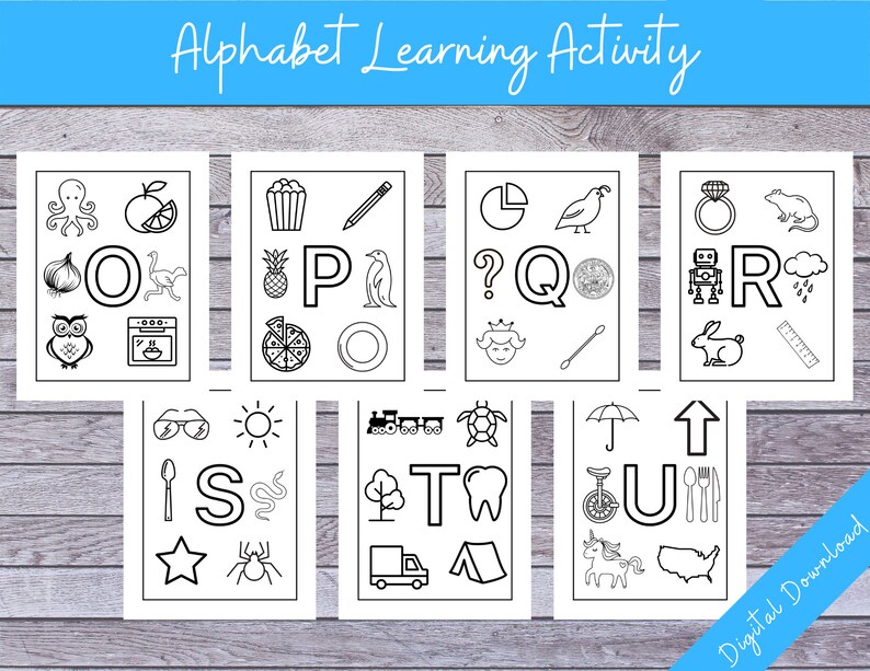 Alphabet Learning Activity | ABC Alphabet Coloring Pages | Homeschool ...