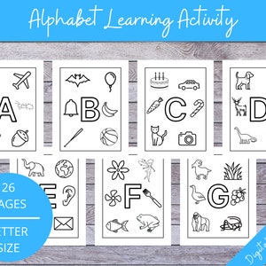 Alphabet Learning Activity | ABC Alphabet Coloring Pages | Homeschool ...