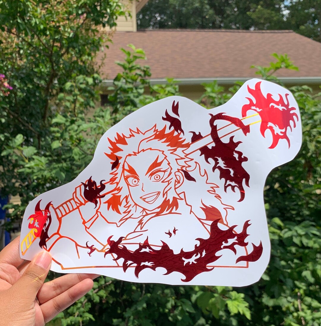 Fire Swordsman - Anime, Manga, Decal , Sticker - Anime Holiday Gift - Etsy