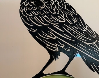 Raven Decal - Etsy