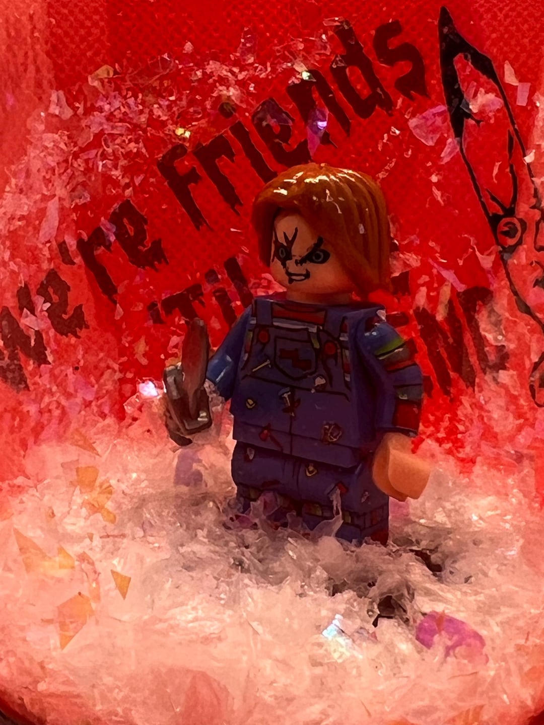 Chucky Inspired Building Block Snow Globe Ornament - Etsy