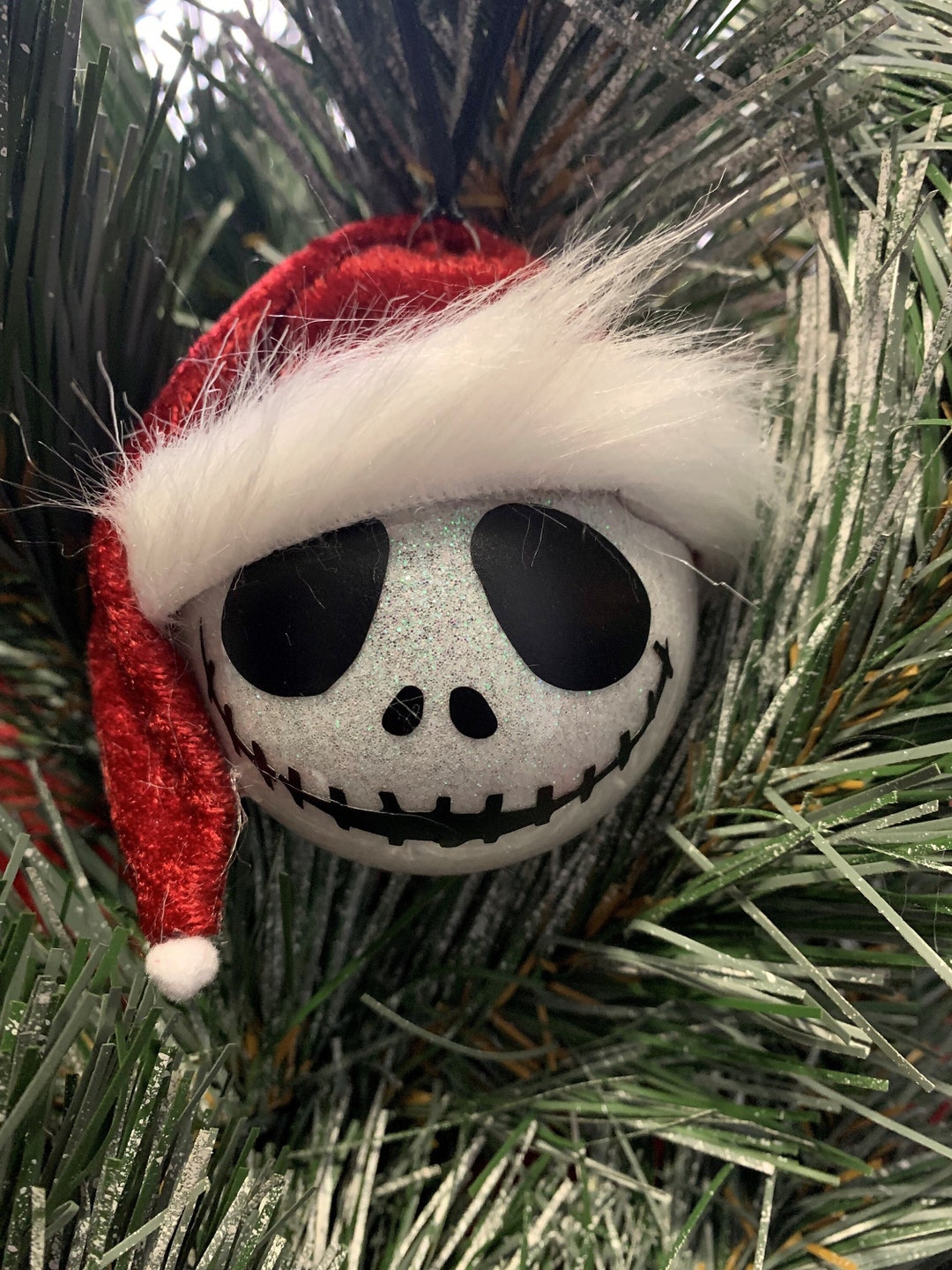 Santa Jack Skellington Ornament - Etsy