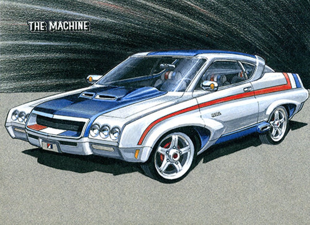 The Machine AMC Automotive Artwork - Etsy