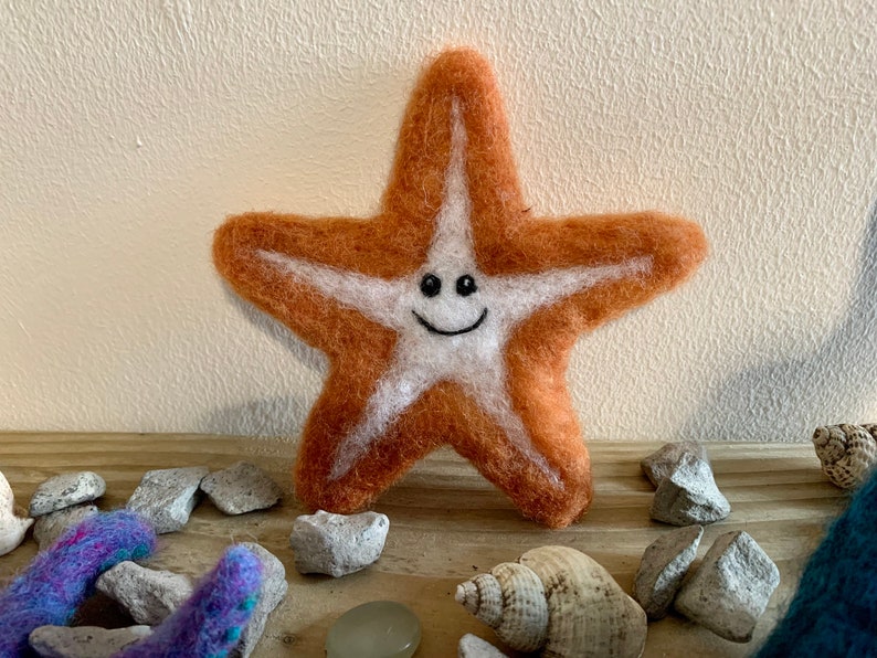 Needle Felted Sea Creatures- Octopus, Humpback Whale and Starfish. - Etsy