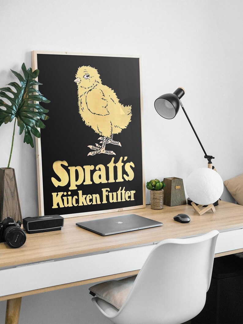 20th Century German Advertisement Poster for Spratt's - Etsy