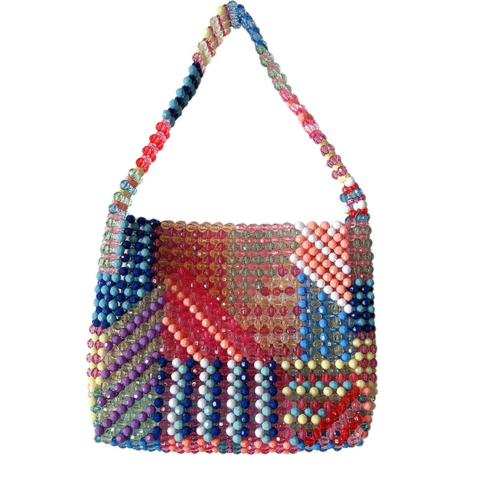 Colorful Beaded Shoulder Bag - Etsy
